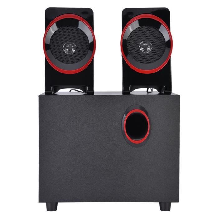 Dilwe mini subwoofer Pour SADA bois Mini USB 2.1 haut-parleurs filaires ...