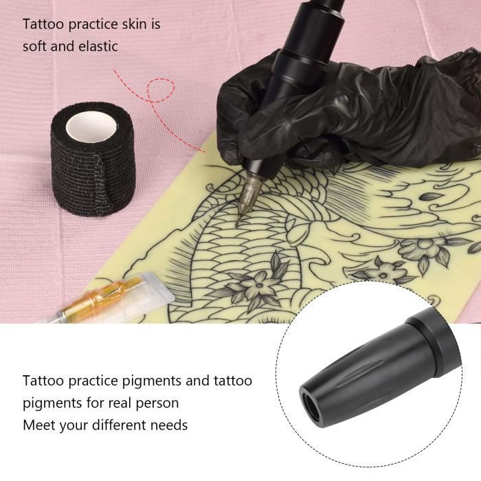 Black Chasing LED Tattoo Alimentation Rotative Tattoo Pen Set ...