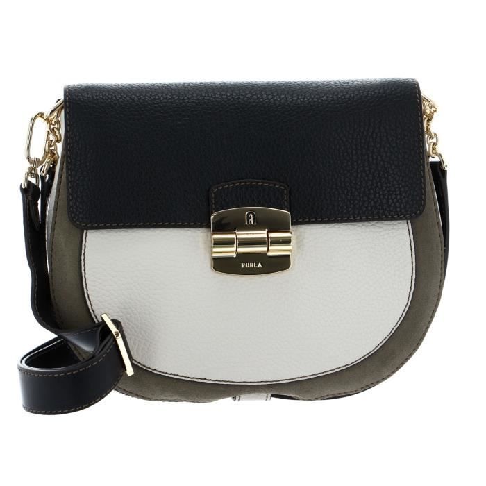 FURLA Club 2 Crossbody S Nero + Perla e + Marmo c [168532] - sac à ...