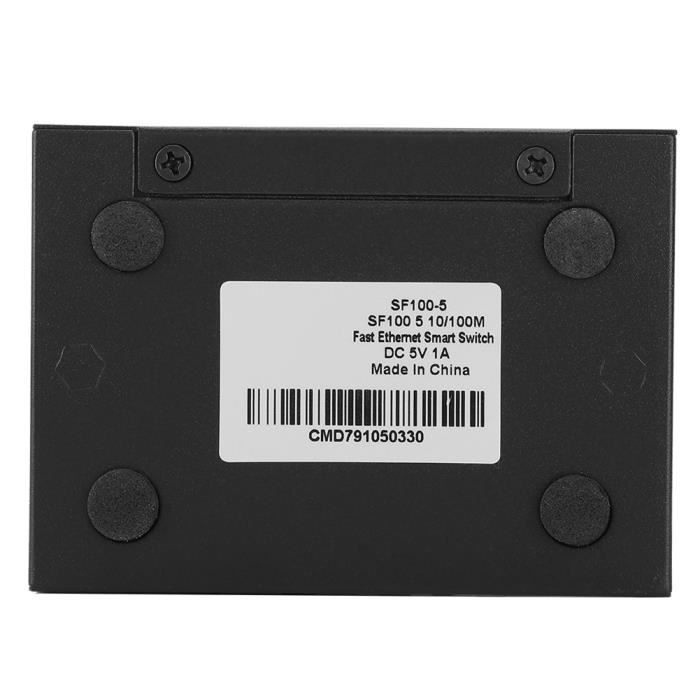 HURRISE hub réseau 5 ~ 15 V SF100-5 100 M commutateur réseau Hub ...