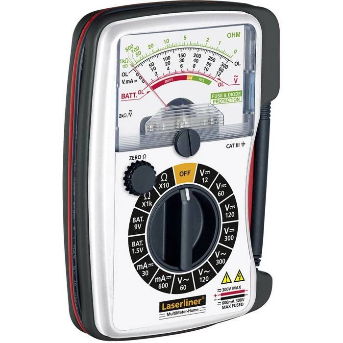 Multimètre Laserliner analogique CAT III 300 V - Cdiscount Bricolage