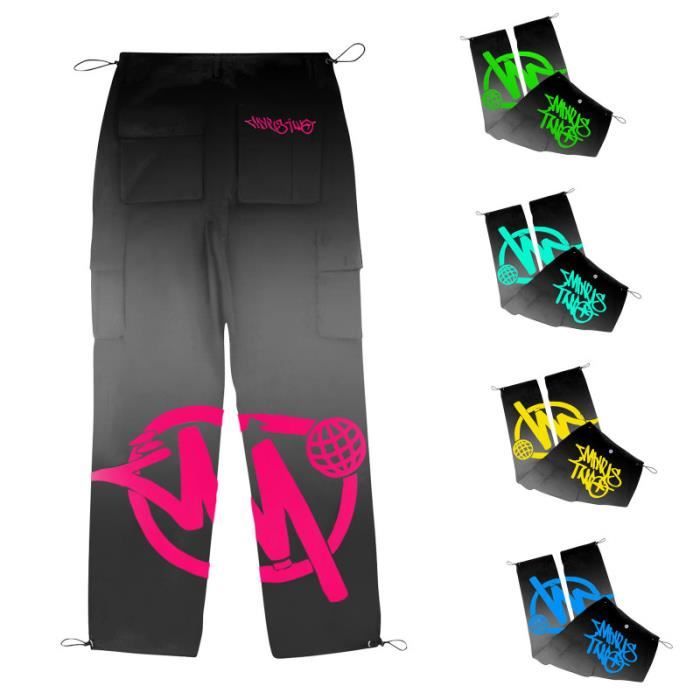 Cargo Homme Pantalon Y2K Hip Hop Vintage Jogging Cargo Survêtement avec ...