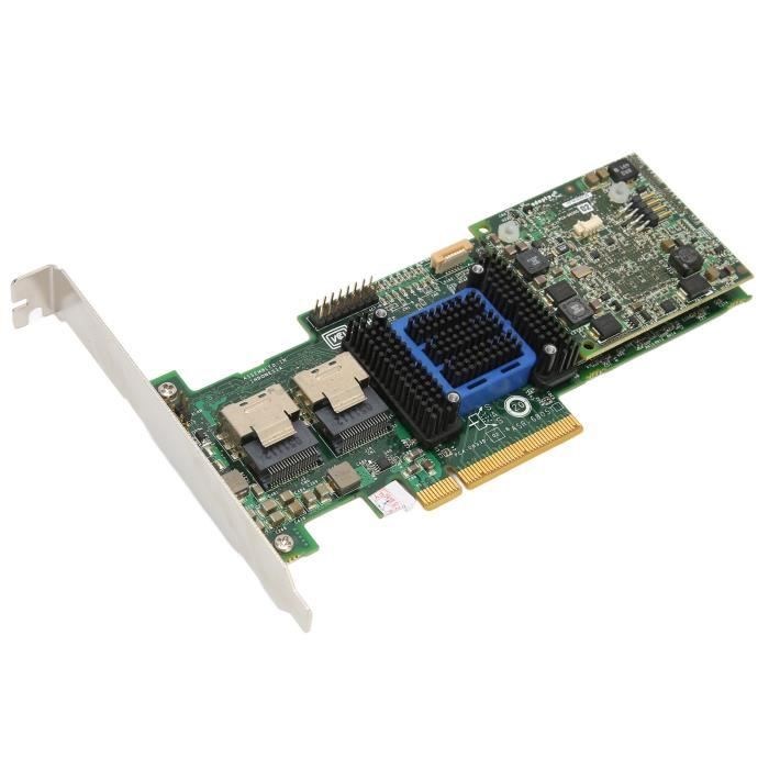 SALUTUYA Carte de matrice PCIE 2.0X8 Carte contrôleur PCIE 2.0 X8 Array Protection Smart Power ...