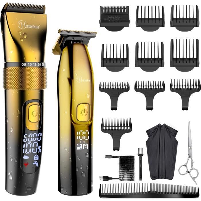 Tondeuse À Cheveux Professionnelle Pour Hommes Et T - Blade Tondeuse Kit De Coiffure Sans Fil ...