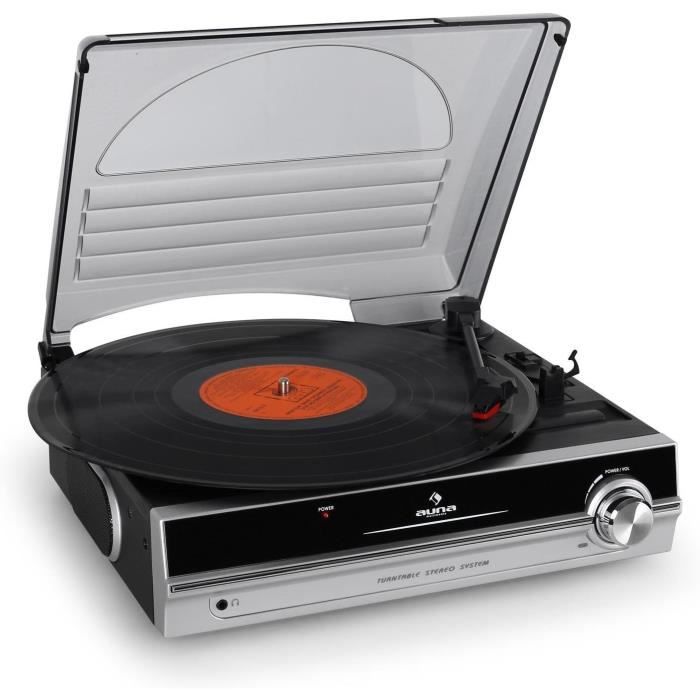 AUNA TBA-928 - Platine Vinyle, avec Haut-Parleur, Entraînement par ...