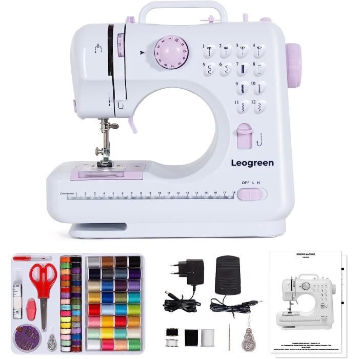 Machine À Coudre Électrique, Machine À Coudre Débutant Avec 12 ...