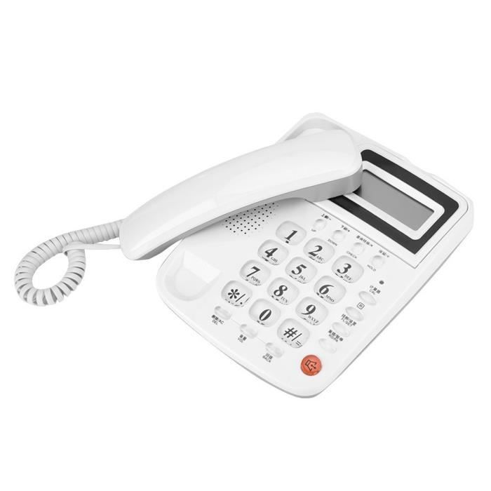RHO-téléphone à affichage d'identification de l'appelant Téléphone Portable Filaire, Téléphone ...