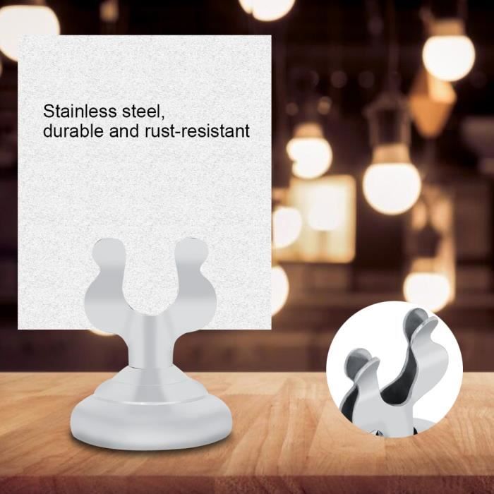 Menu Stand Portable Table Numéro Titulaire Place Repas de la Carte pour ...