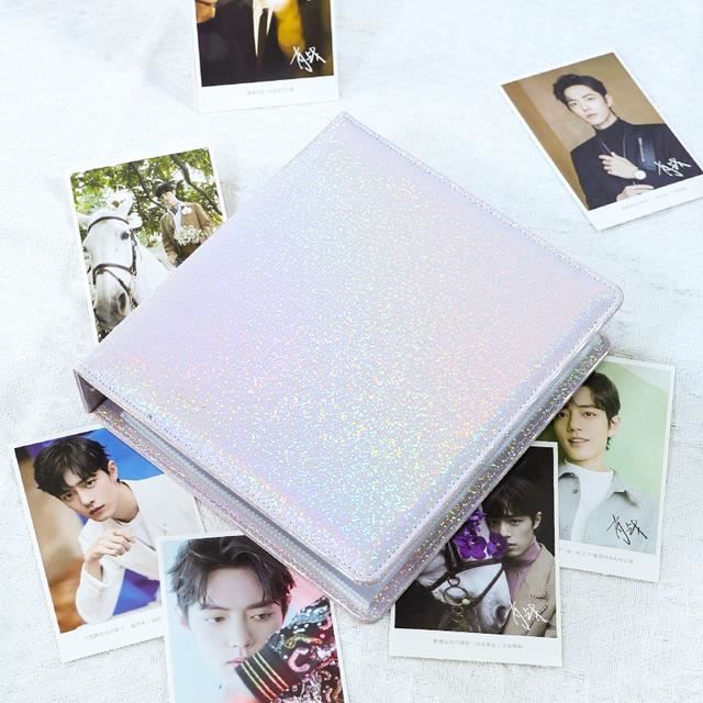 Album photo,White Glitter--Album photo à paillettes à 3 anneaux, livre ...