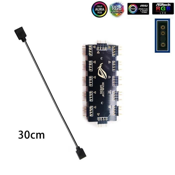 BANDE LED,5V 3Pin HUB--Bande lumineuse Double face adressable WS2812b ...