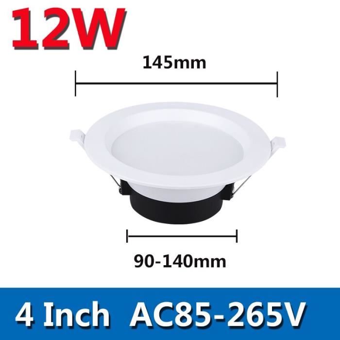 SPOTS,12W-Warm White--Spot lumineux Led encastrable pour la maison ...