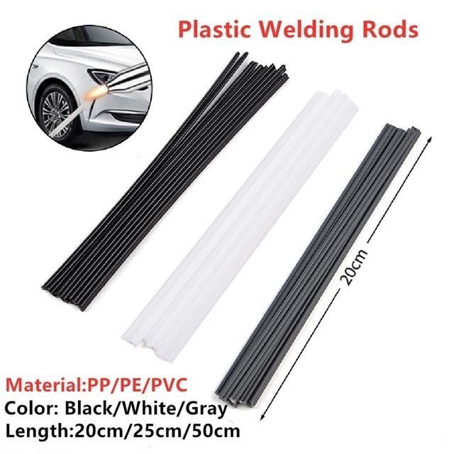 BAGUETTE TIG,20PCS-Gray PVC 25CM--Baguette à souder en plastique PP-PVC ...