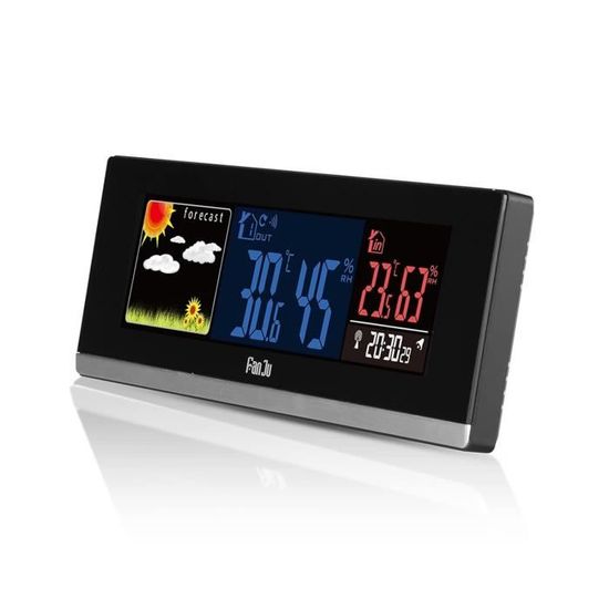 Station météo sans fil avec affichage couleur et moniteur numérique de ...