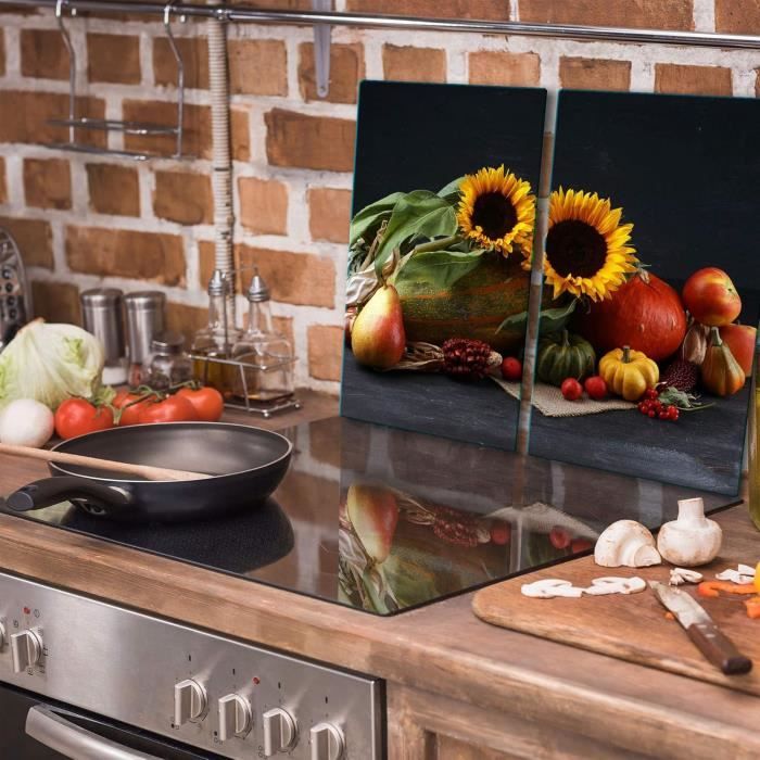 Ehskzjh Tmk Lot De 2 Cache-Plaques De Cuisson De 30 X 52 Cm Pour ...