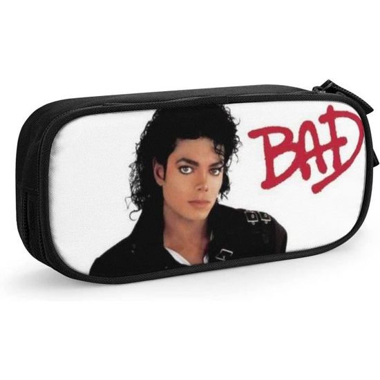 Trousse à crayons Michael Jackson - Noir - Cuir - 5x10.5x21cm Noir ...