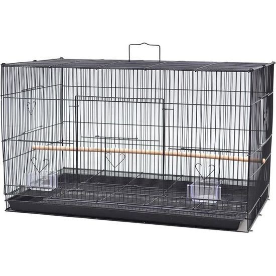 Volière Intérieure - BLGUNSAV - Cage Oiseaux Métal - 80x50x10 cm - Pour ...