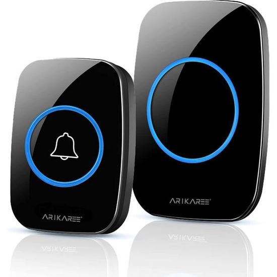 SINSEN Interphone extérieur sans fil avec sonnette étanche avec bouton ...