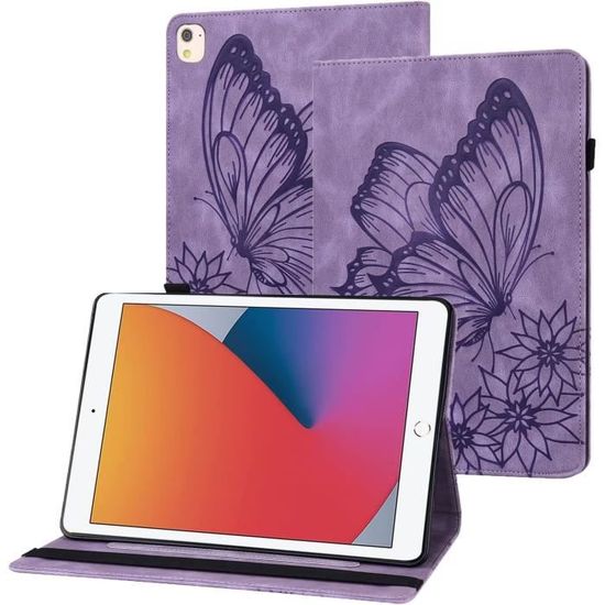 Étui Ipad 9e 8e 7e Génération Ipad Air 3 Papillon En Relief Etui En