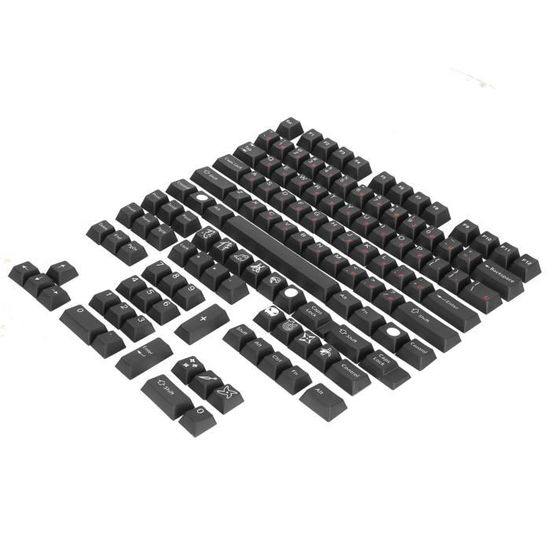 YOSOO Keycaps de clavier PBT Keycaps Conception ergonomique Résistant à l'huile Ne se décolore ...
