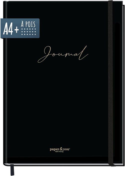 Paperyou Bullet Journal à pois, format A4+, avec bande élastique, 156 ...