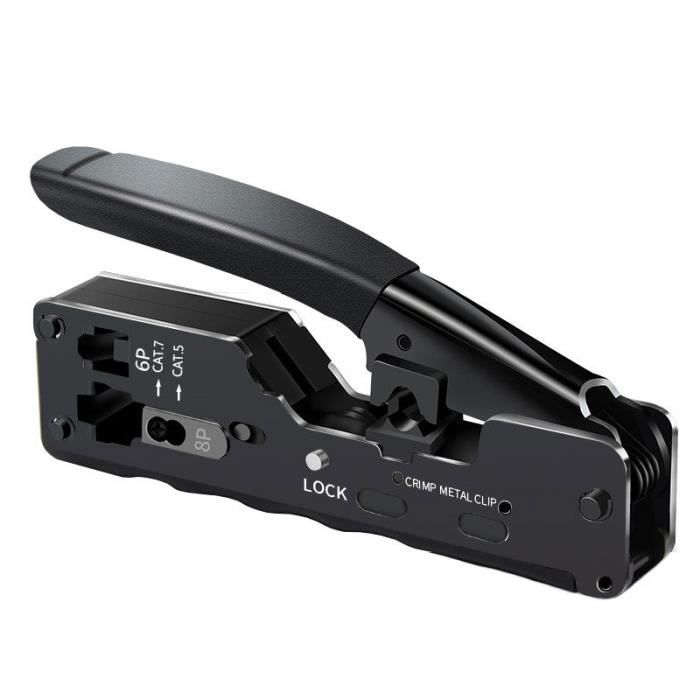 Pince à sertir réseau CAT7-Connecteur RJ45 Cat5 Cat6 CAT7, pince à ...