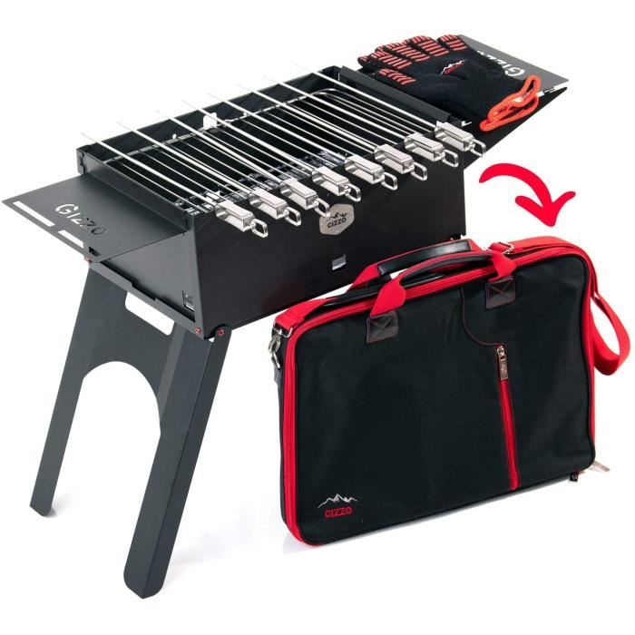 Gizzo Barbecue Portable, Grill Barbecue à Charbon de Pliable pour ...