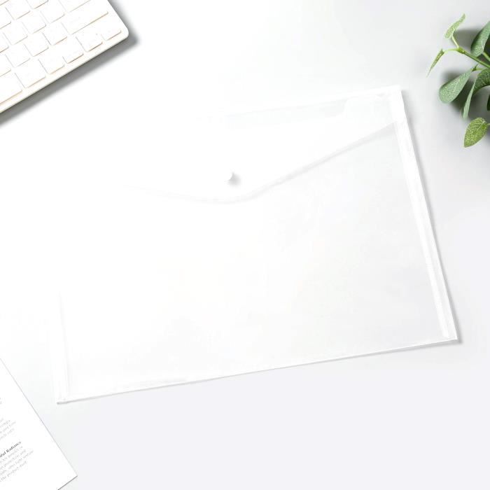 10x Pochette A4 - Pochette Transparente A4 Classeur Portefeuille pour ...