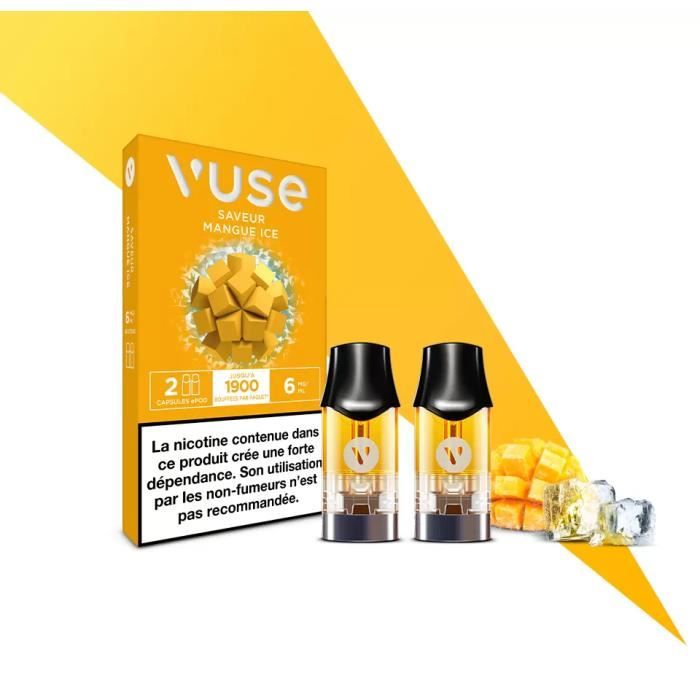 1 BOITE DE 2 CAPSULES VUSE EPOD MANGUE ICE 6 MG - Cdiscount Au quotidien