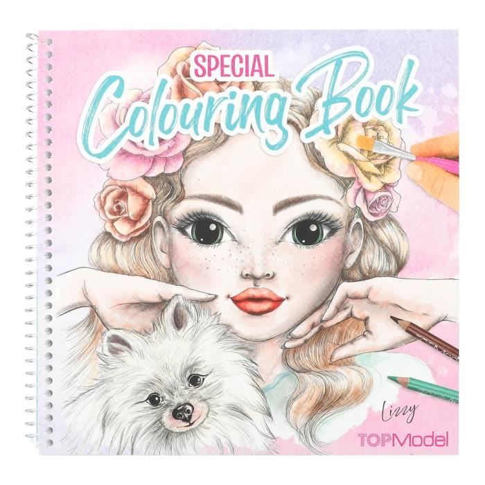 Album coloriage et création TOP Model modèle Colouring book Lizzy ...