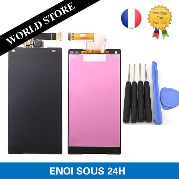 Noir Pour SONY XPERIA Z5 MINI COMPACT E5803 E5823 ÉCRAN LCD VITRE TACTILE - Cdiscount Téléphonie