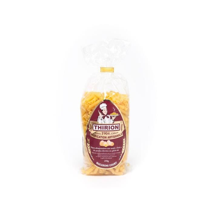 Pâtes Macaroni court Thirion - 250 g - Cdiscount Au quotidien