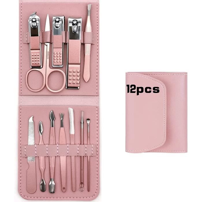 12 en 1 Kit Coupe Ongle,Coupe Ongle Professionnel Coupe Cuticule Acier ...