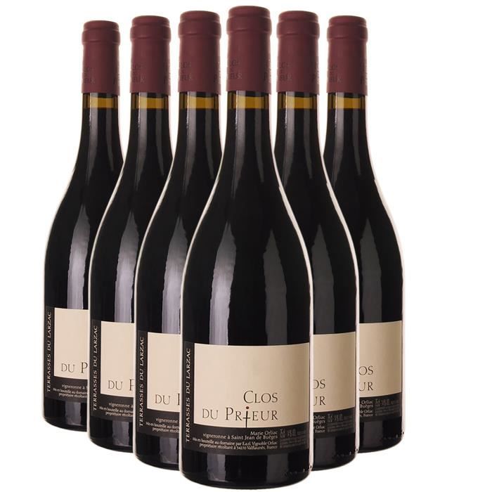 Terrasses du Larzac Rouge 2021 - Lot de 6x75cl - Le Clos du Prieur ...