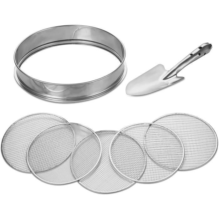 Johgee Tamis de Jardin, Tamis de Terre 5en1, Tamis de Sol, Taille Ø ...