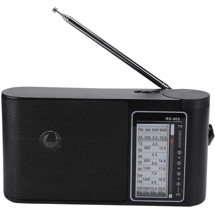 Radio Multibande Portable Fm-Am-Sw1-Sw2, Radio À Haute Sensibilité À La ...