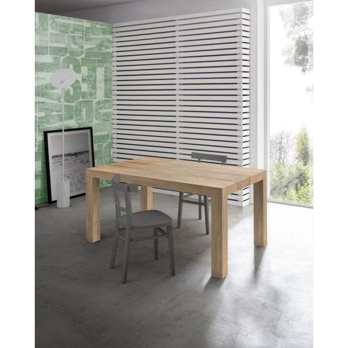 ICREO DIONISIO TABLE EXTENSIBLE moderne 140x90x75 coulaur chene ...