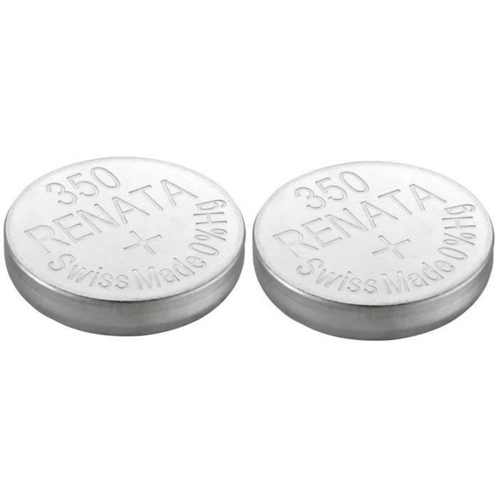 RENATA Lot de 2 Blisters de 1 Pile bouton oxyde argent X350 SR1136W[572 ... RENATA Lot de 2 Blisters de 1 Pile bouton oxyde argent X350 SR1136W[572 ...