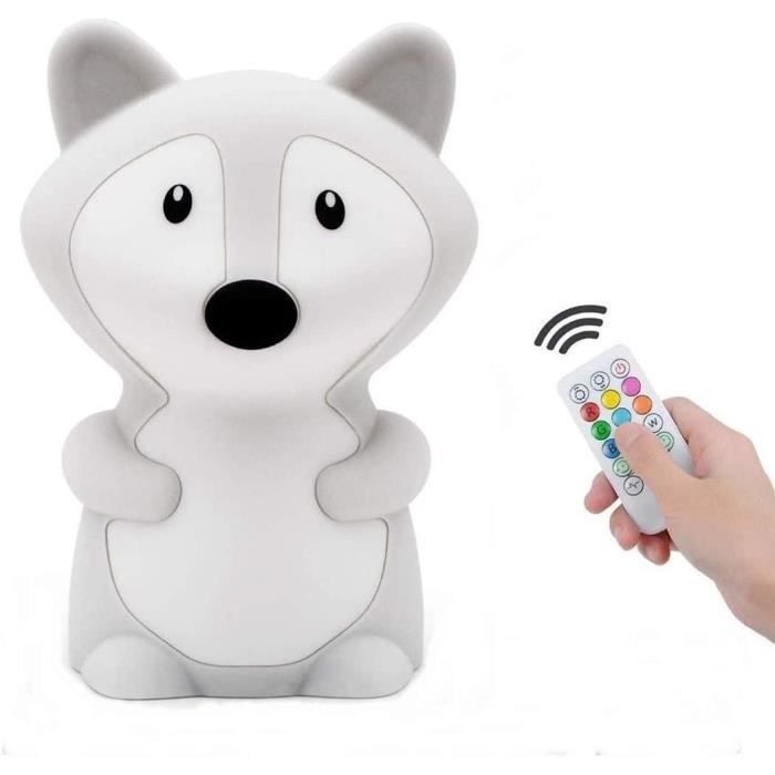 Veilleuse Renard pour Enfants - E.F.CONNECTION - Rechargeable USB - 9 ...