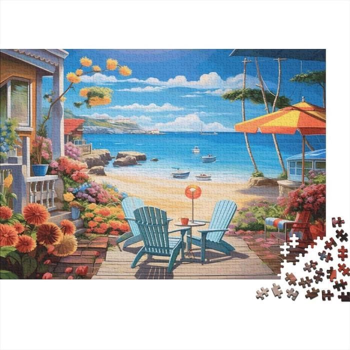 Vue De La Méditerranée 500 Pièces Bois Puzzle Adultes Impossible 3D ...