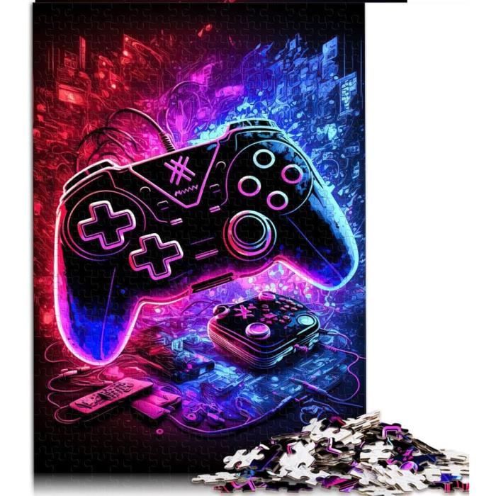1000 Pièces Puzzle Gaming Néon Puzzles Pour Adultes Enfants Puzzles En ...