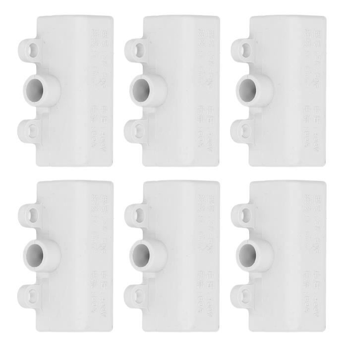 EJ.life boîtier de connecteur de jonction en ligne 6Pcs T Type Splitter ...