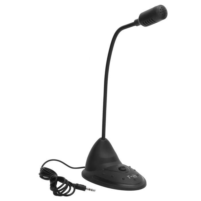 HURRISE Computer Microphone, 3.5mm Microphone, Reduces Background Noise ...