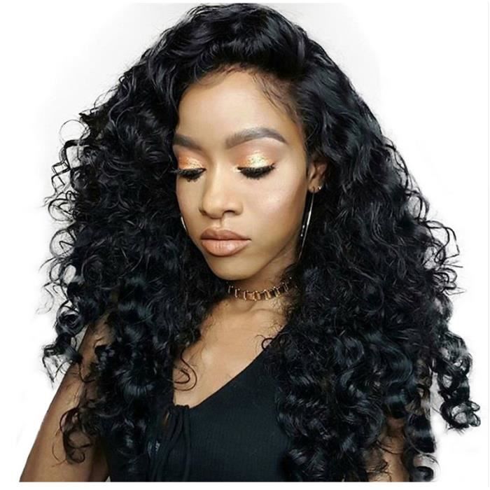 Perruque Bresilienne Humain Cheveux Linda curly Lace Front Lace Wig ...