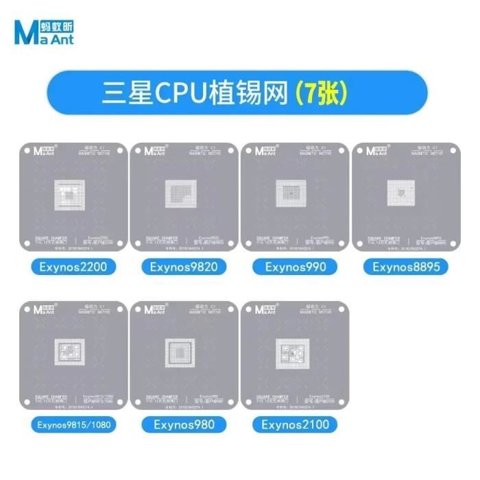 MAant C1 Aimant 18-Plantation Plate-Forme CPU Fixation Pour iPhone A8-A15 pour Hisilicon Qualcom ...