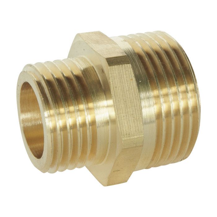 Mamelon laiton brut à visser - Réduit Double Mâle 20/27 -15/21 - Cdiscount Bricolage