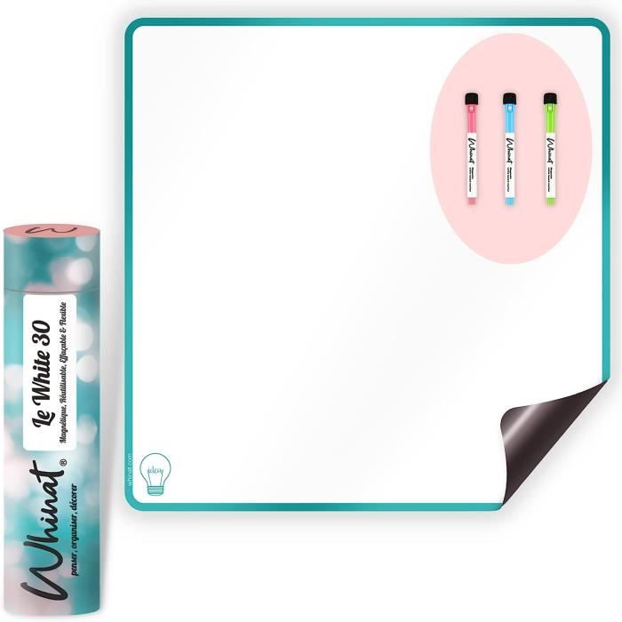 Tableau blanc magnétique effaçable pour frigo - Magnet souple pour ...