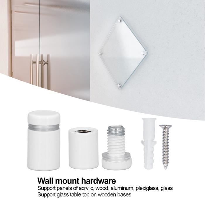YID 12Pcs Vis Standoff Inox pour Afficher Panneau Pub Bureaux ...