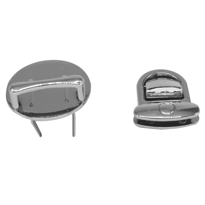 Fermoir en métal Tuck Lock pour sacs à main - TRIMMING SHOP - Argent ...