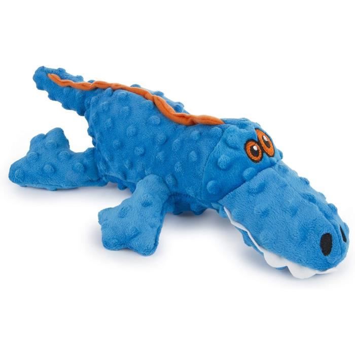 Gators Squeaky Plush Dog Toy, Chew Guard Technology - Blue, Large[u1043 ...