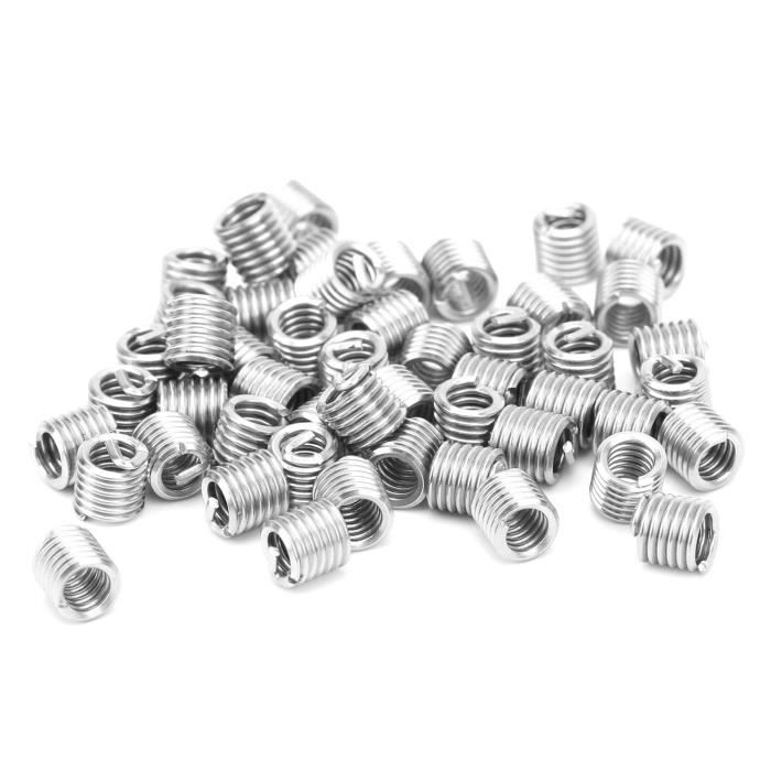 YOSOO Outil de coupe de vis 50pcs Insert de Filetage de Fil Bague de ...